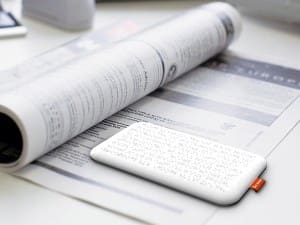 Portable Text to Braille Reader Concept